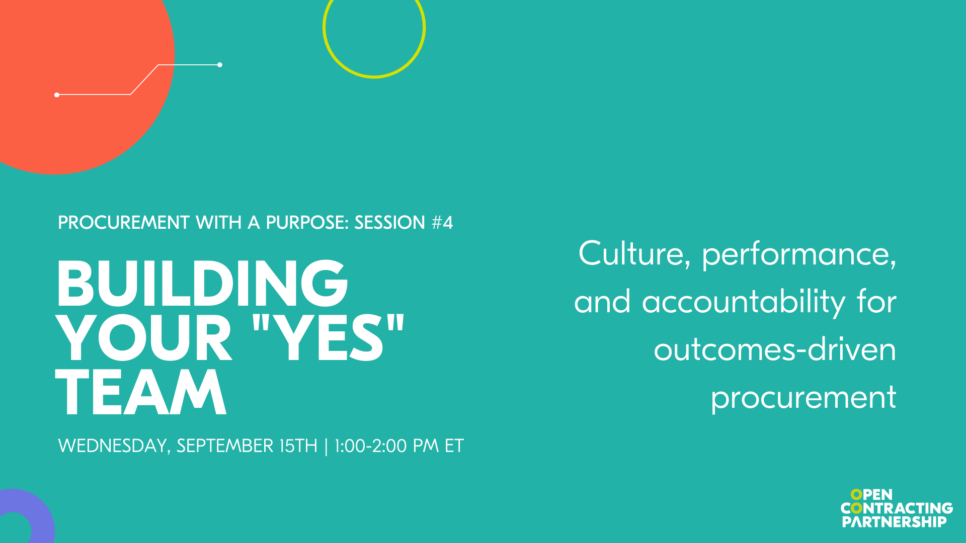 Building Your “Yes” Team: Culture and performance for outcomes-driven ...